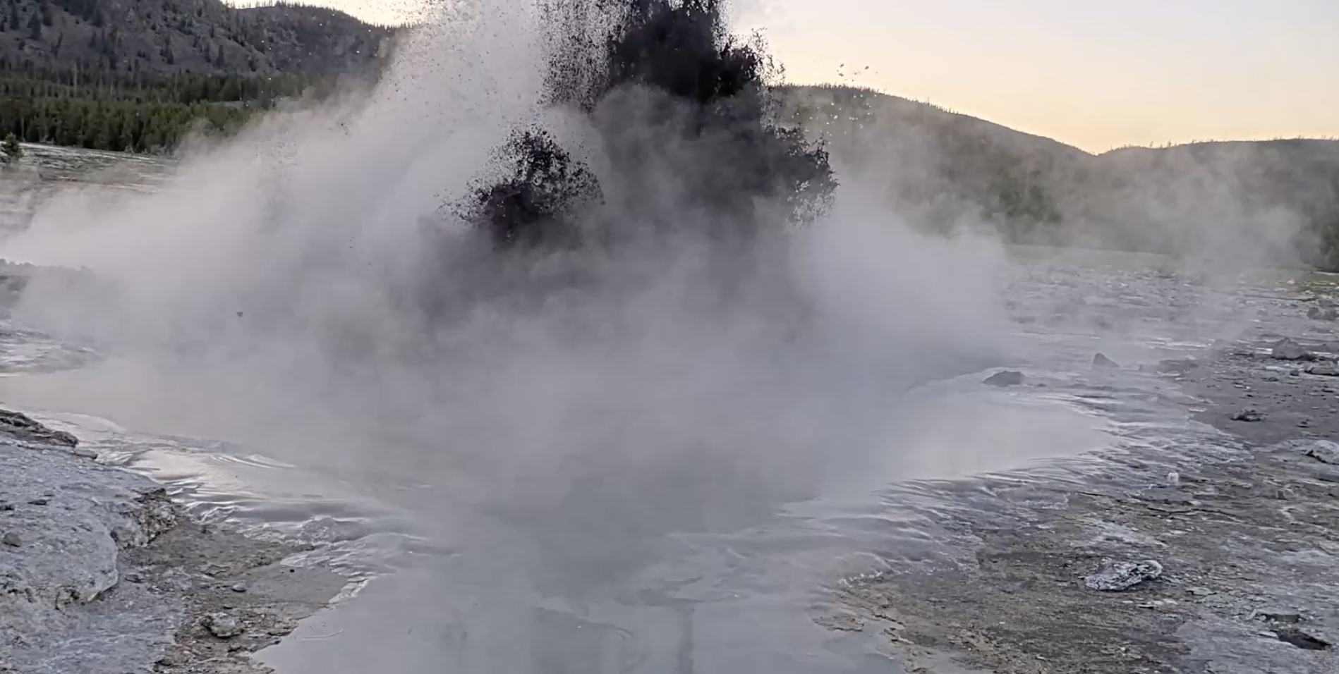 Yellowstone Pool Erupts Again in Rare Hydrothermal Blast