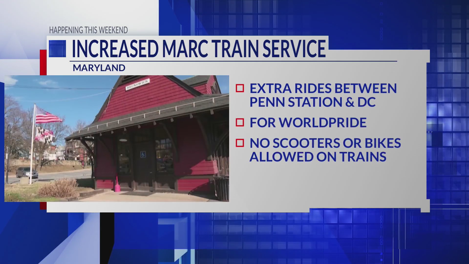 MARC Trains to expand its service during WorldPride weekend