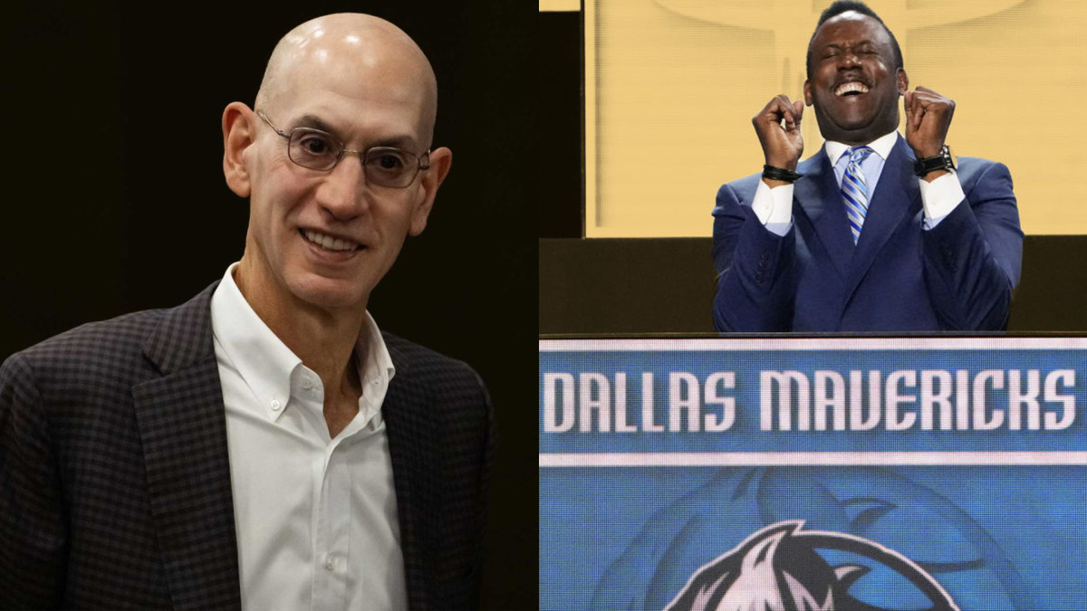 "They were trying to win" - Adam Silver says Mavs winning the Draft ...