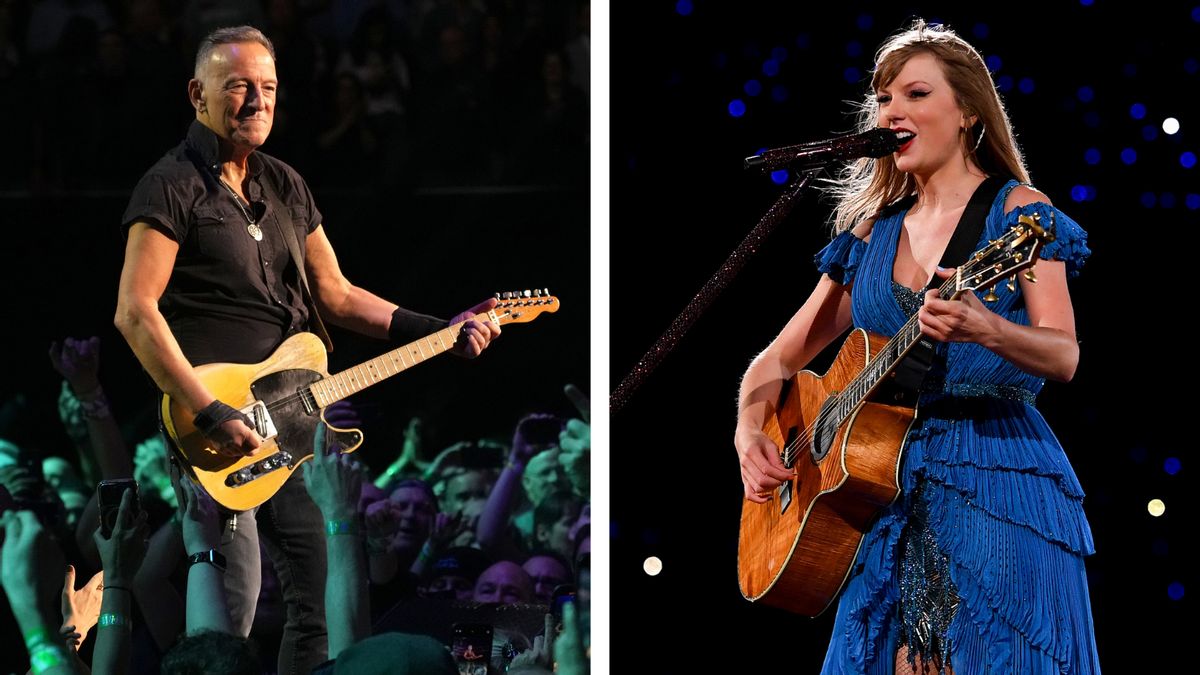 Taylor Swift, Bruce Springsteen performed together after Trump attacked ...