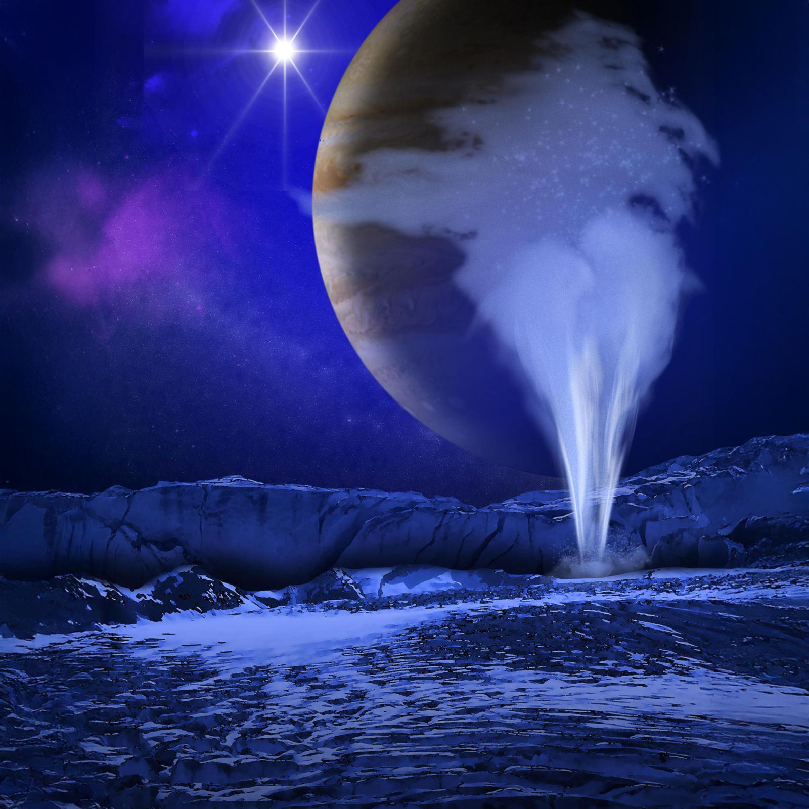 Another clue that Europa, Jupiter's moon, may hide a salty ocean ...