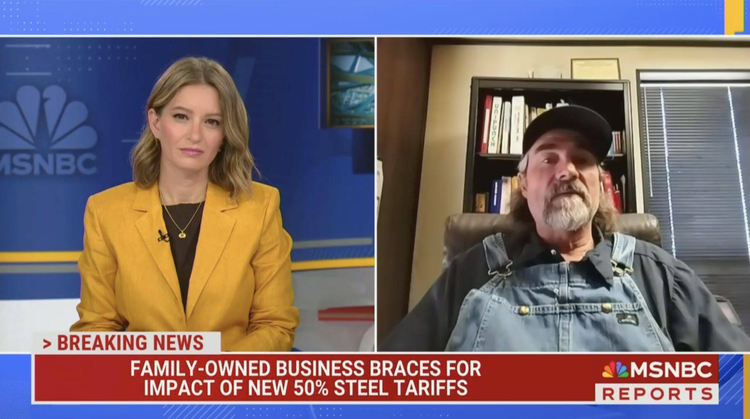 Steel Business Owner Decries Trump’s 50% Tariffs on MSNBC: ‘I Feel Like ...