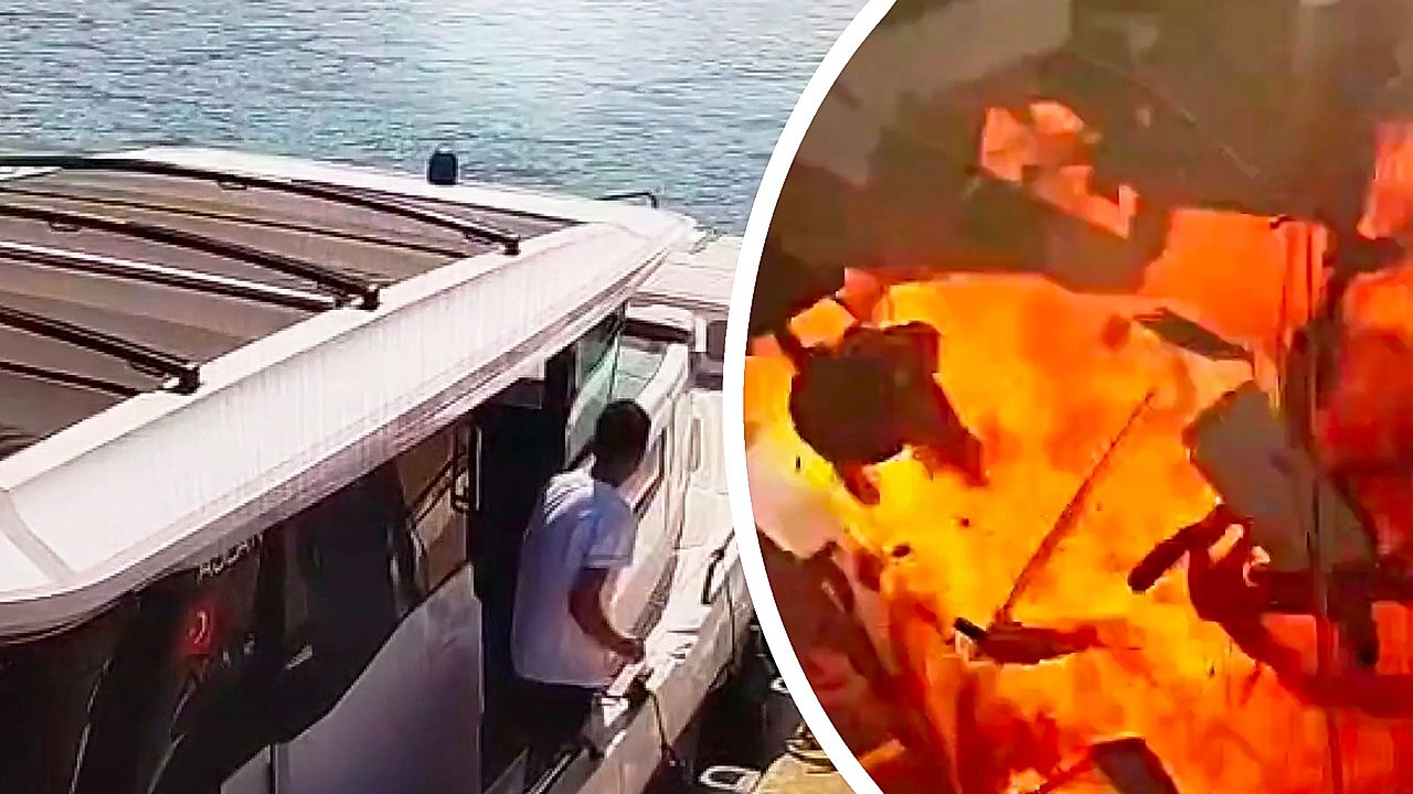 Τινάχτηκε στον αέρα ταχύπλοο με δυο επιβαίνοντες στο Μπόντρουμ