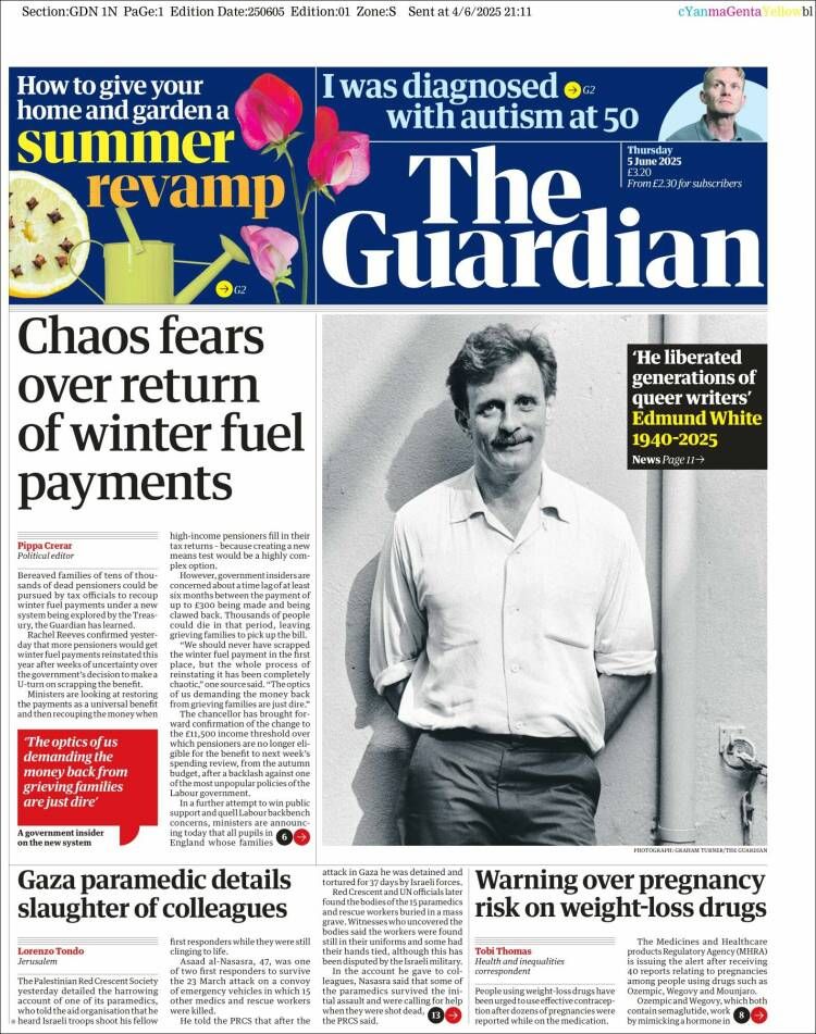 Newspaper headlines from around the world – Thursday, 5 June 2025