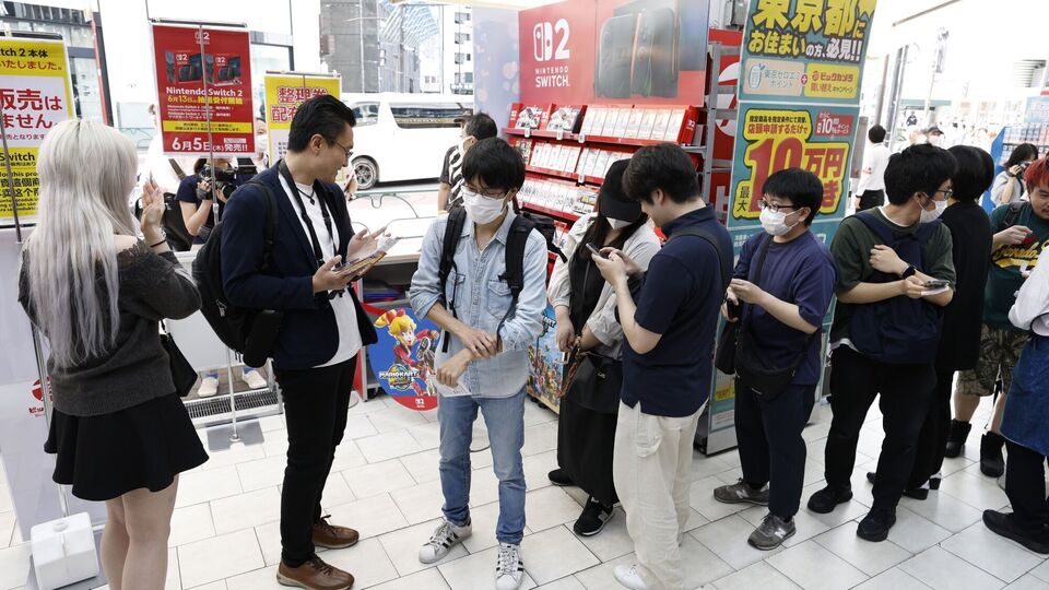 Nintendo Switch 2 debuts globally at $450; launch draws long lines in ...