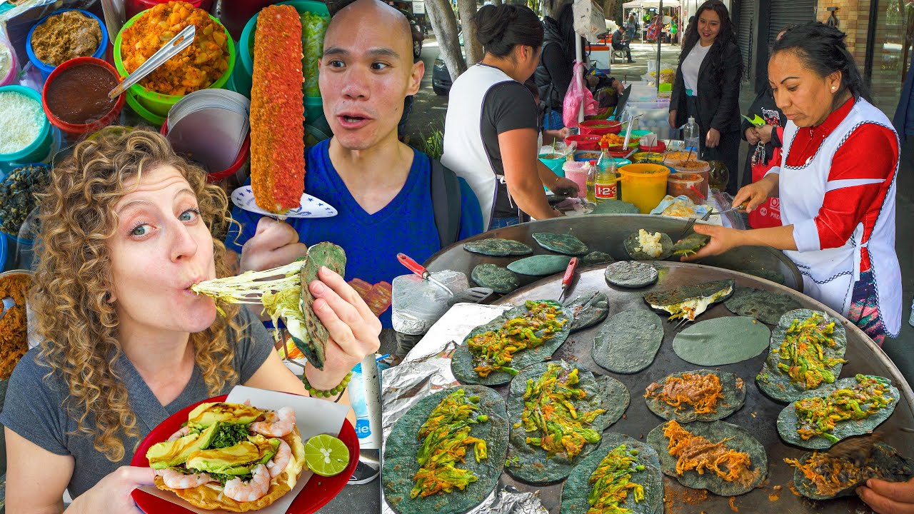 HUGE Mexican Street Food Tour in Mexico City
