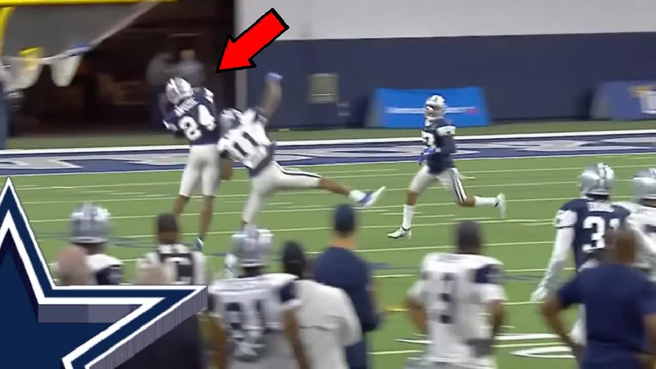 law nation sports: dallas cowboys training camp: awuzie interception ...
