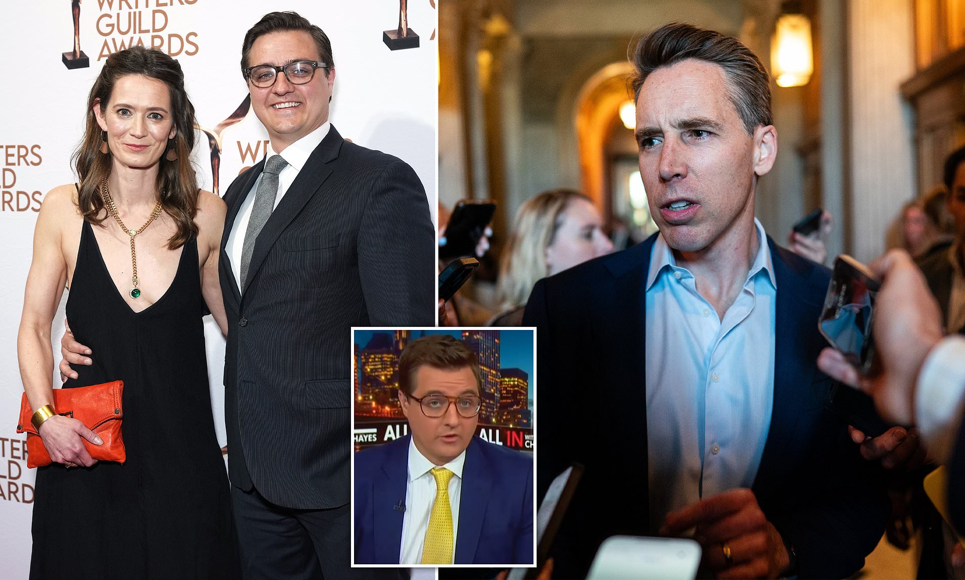 Awkward moment MSNBC anchor has to cover news segment about his WIFE