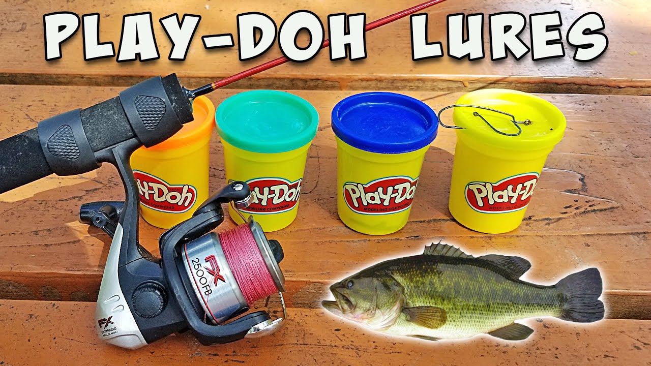 Fishing with Play-Doh?! DIY Lure Challenge