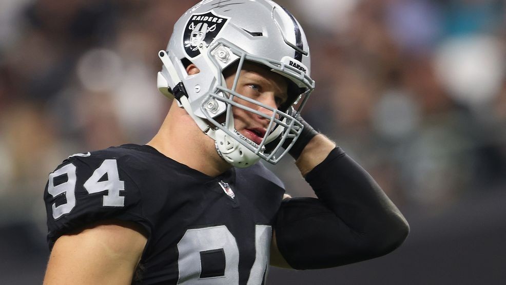 Carl Nassib's Raiders jersey worn after coming out as gay on display at ...