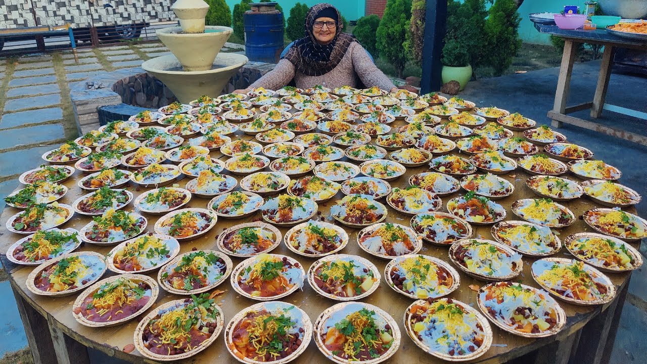 Easy Dahi Papdi Chaat Recipe from Veg Village Food