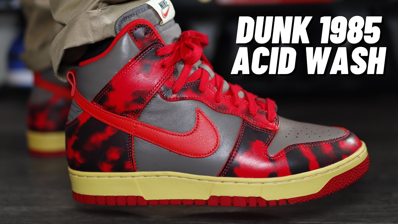 Nike Dunk 1985 Acid Wash Red On-Foot Review