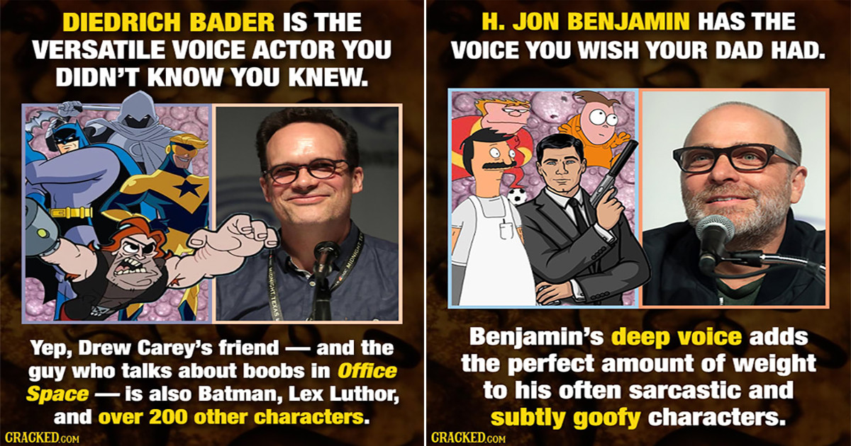 11 of the Faces Behind Your Favorite Animated Characters