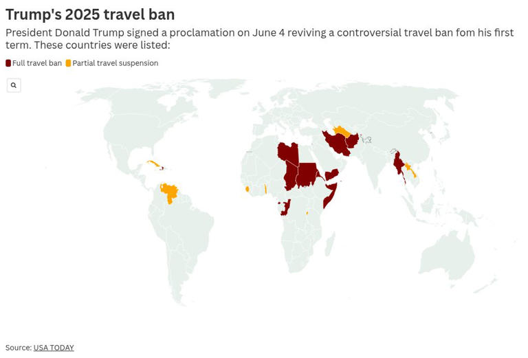 What happens to people coming to Florida from travel ban countries like ...