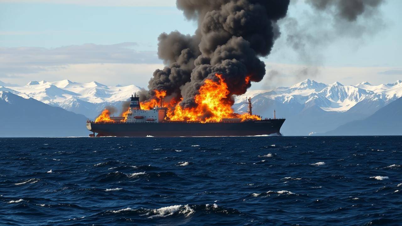 Cargo ship carrying electric vehicles catches fire off Alaska – key ...