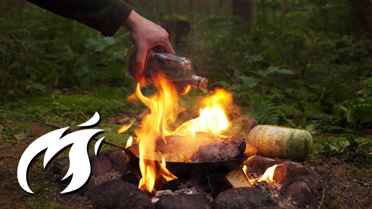 Cooking Inside a Pumpkin Over Open Fire🔥