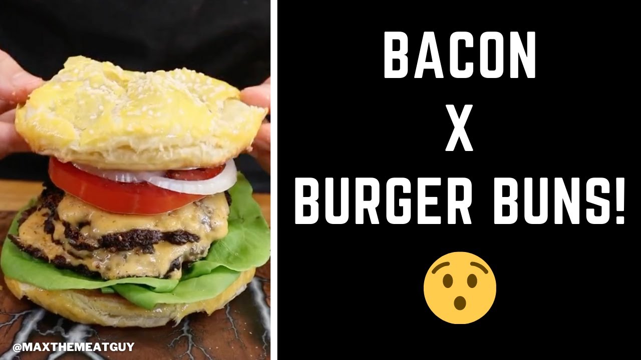 Bacon Stuffed BUNS Triple Smash Burger