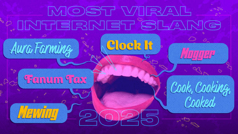 Aura farming? Fanum tax? 2025's most viral internet slang, explained
