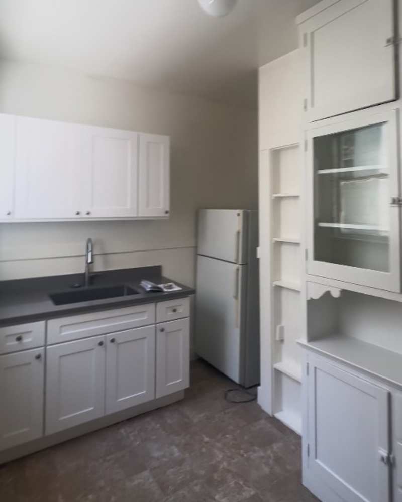 Before & After: A "Stark White" Kitchen Gets a Moody $500 Makeover ...