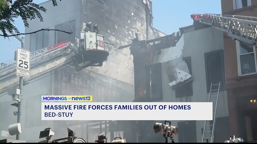 City orders everyone out of several buildings after massive Bed-Stuy fire