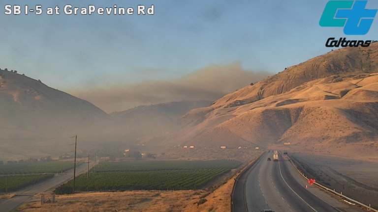 Fort Fire: 220 acres burned, evacuation warning in place near I-5 fire zone