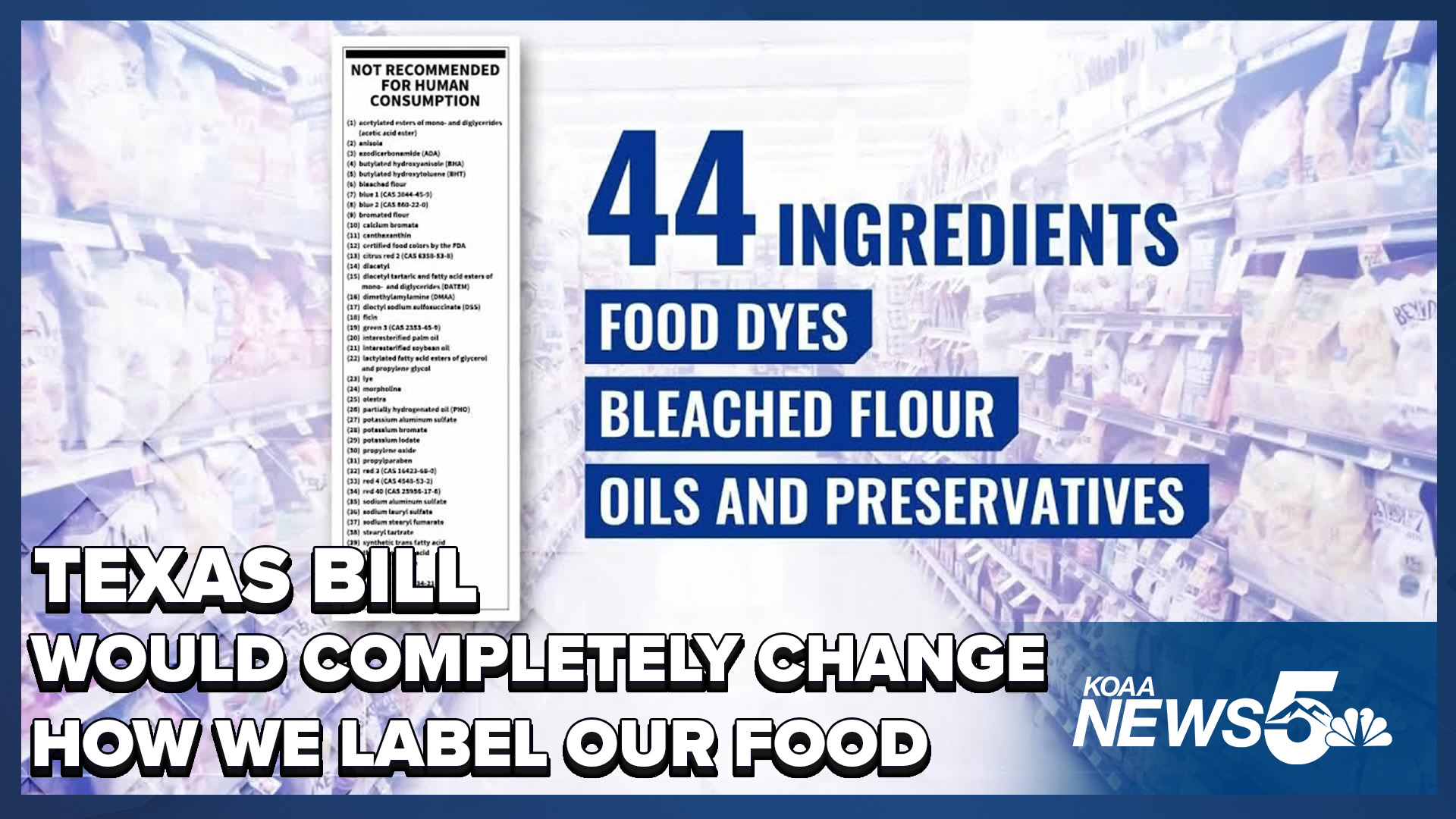 Texas Bill Could Change How We Snack: Warning Labels for Food Ingredients