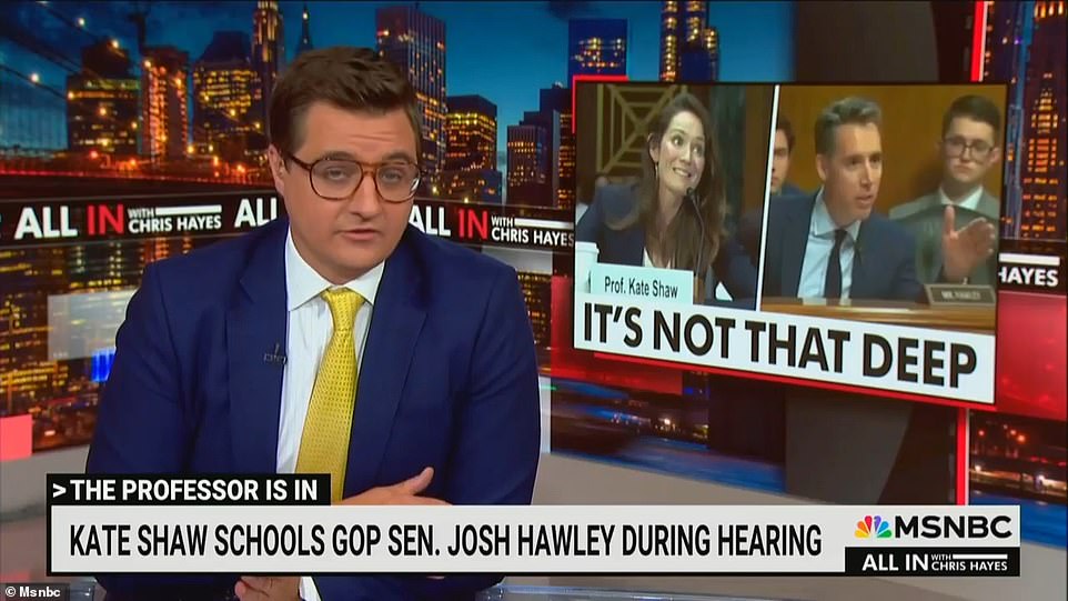 MSNBC anchor covers story on his wife's congressional testimony