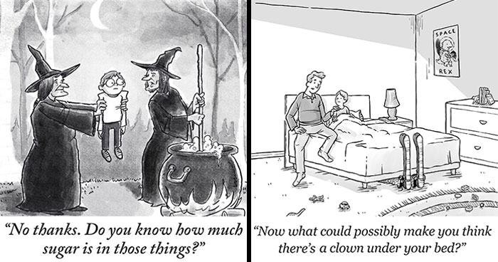 35 Hilarious Cartoons I Created Convey The Message With Little To No Words