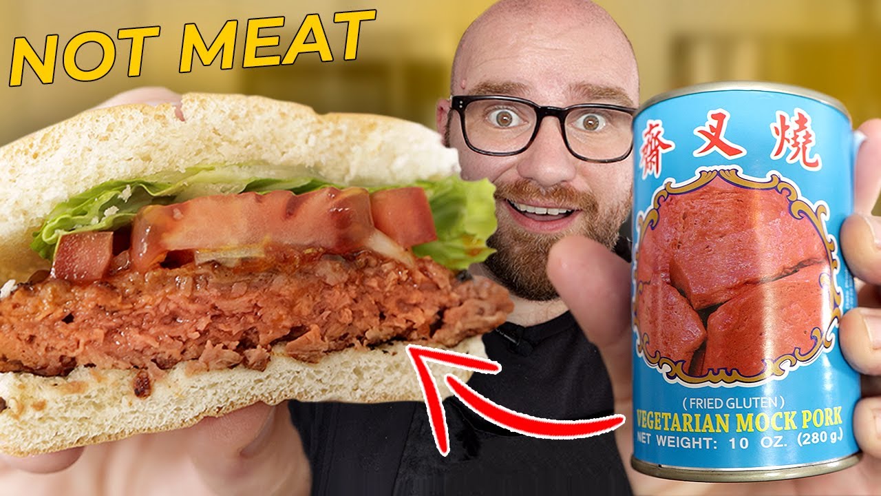 Canned Vegan Meat makes the BEST BURGERS EVER!