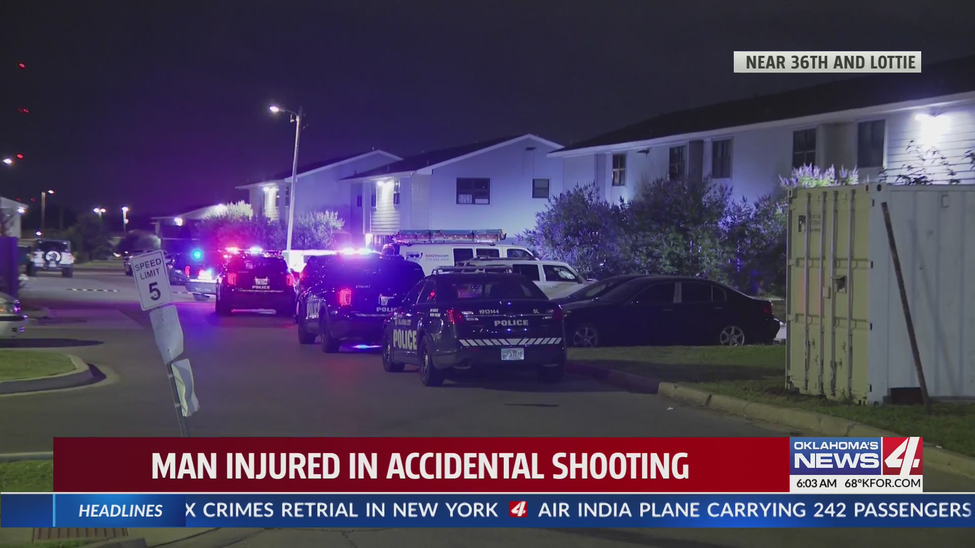 Man injured in accidental shooting in NE Oklahoma City