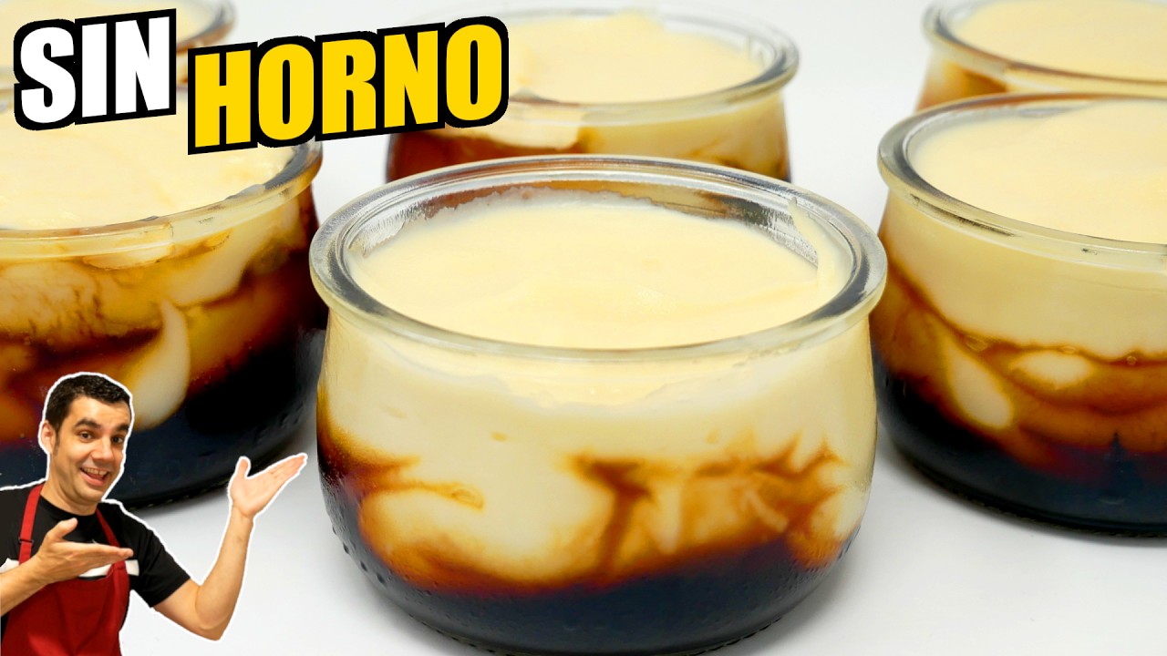 ¡Sorprendente Flan en Vaso en 5 Minutos! Receta sin Horno