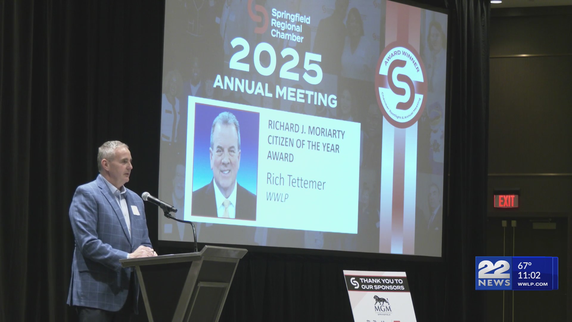 Retired 22News Anchor Rich Tettemer honored at Springfield Regional ...