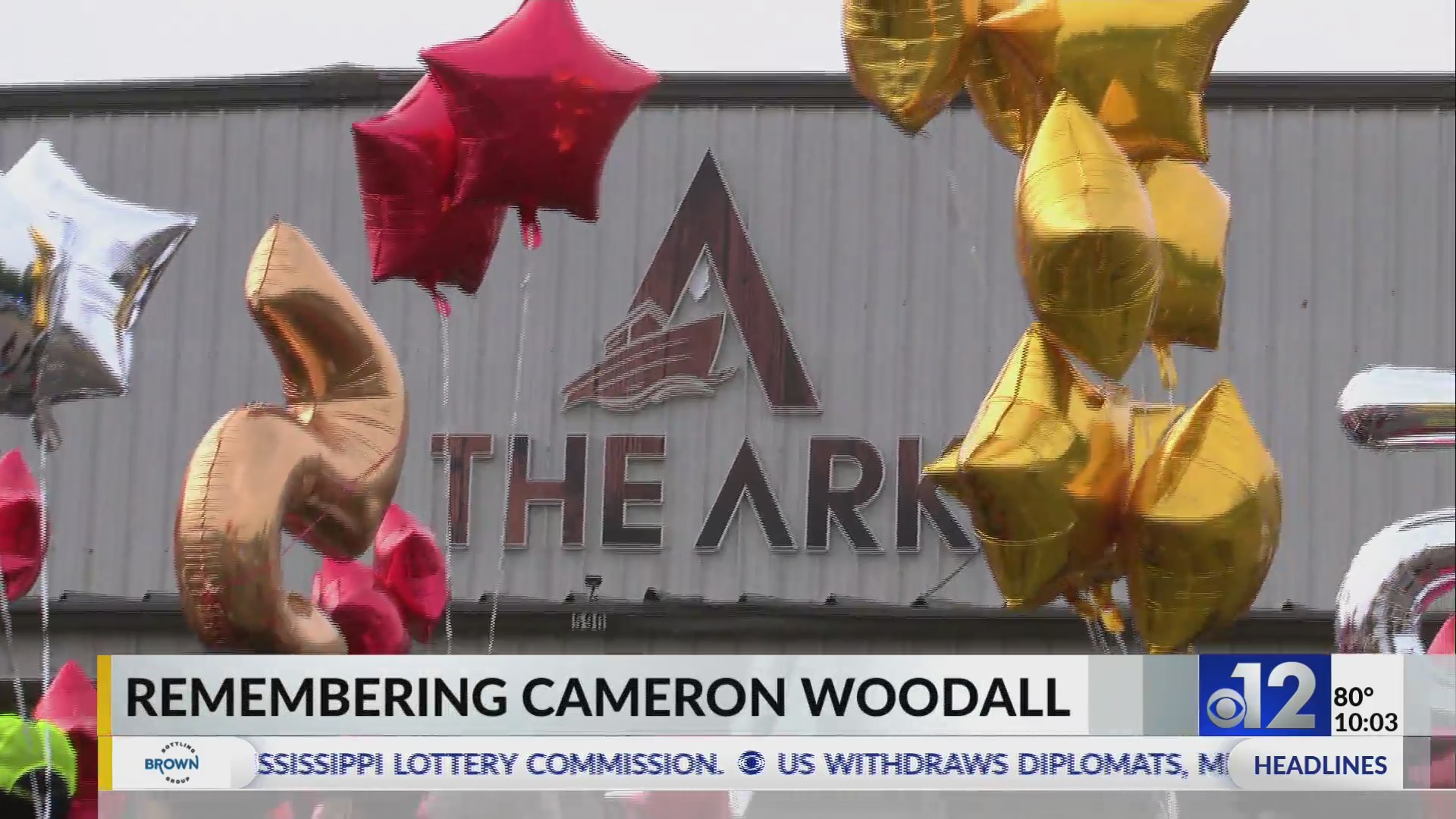 Balloon release held in memory of Cameron Woodall