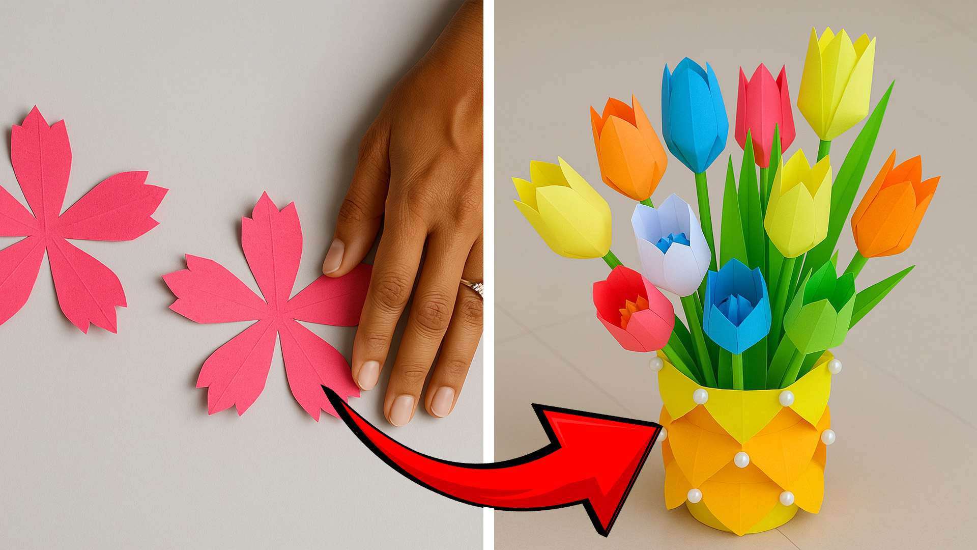 DIY Lotus Bloem | Eenvoudige Papieren Lotus Knutsel
