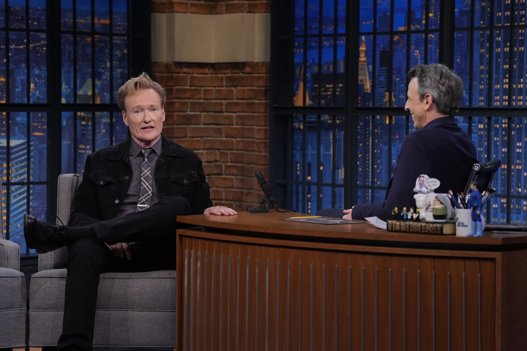 Conan O'Brien Returned to Late Night for a Vulnerable, Funny Seth ...