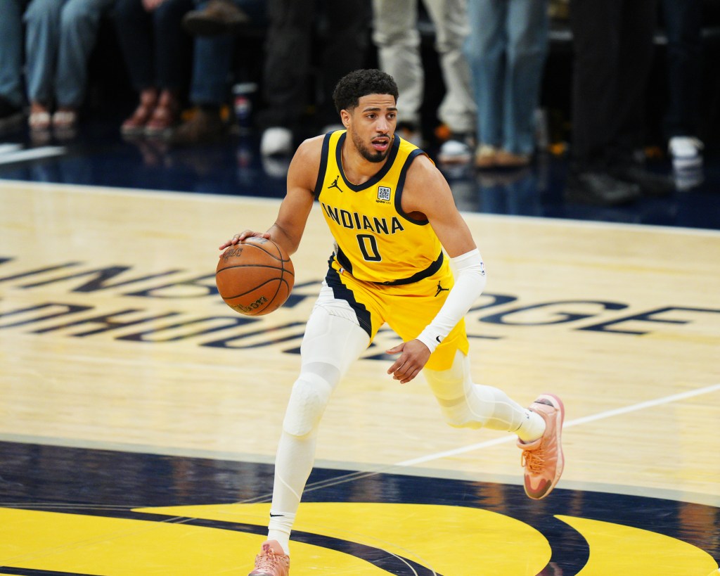 Tyrese Haliburton’s girlfriend stuns in custom Pacers ensemble for Game ...
