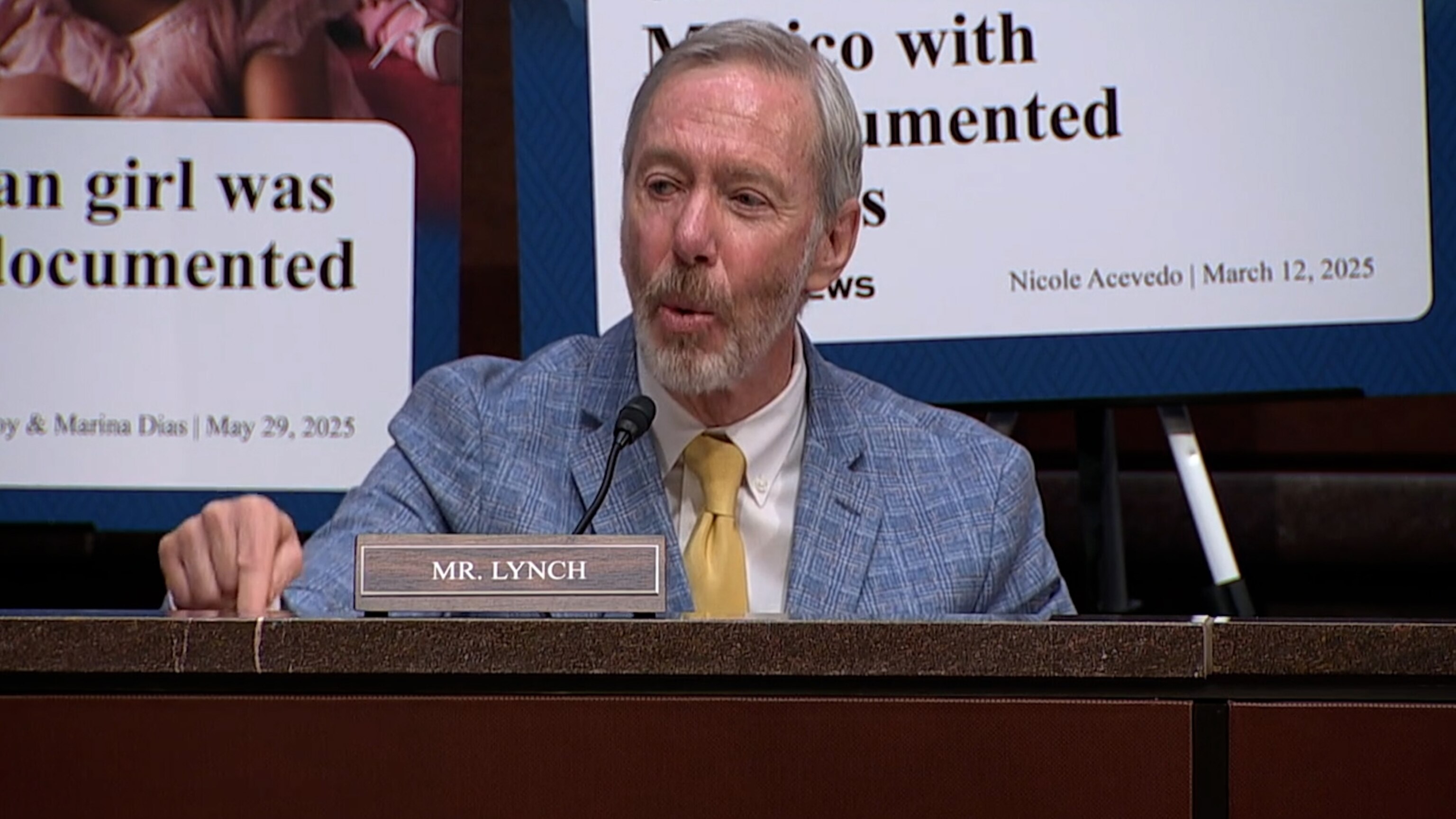 Rep. Lynch blasts Trump as 'wannabe gangster' in immigration hearing