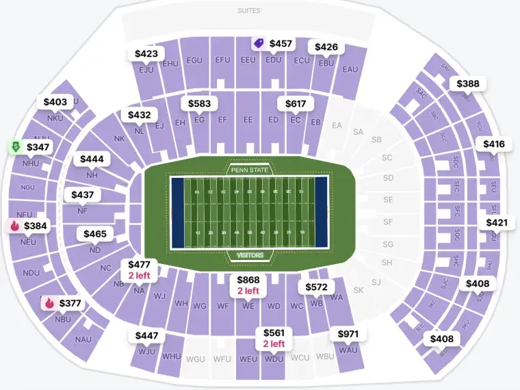 Penn State vs. Oregon 2025 ‘White Out' game tickets: Best prices, seats ...
