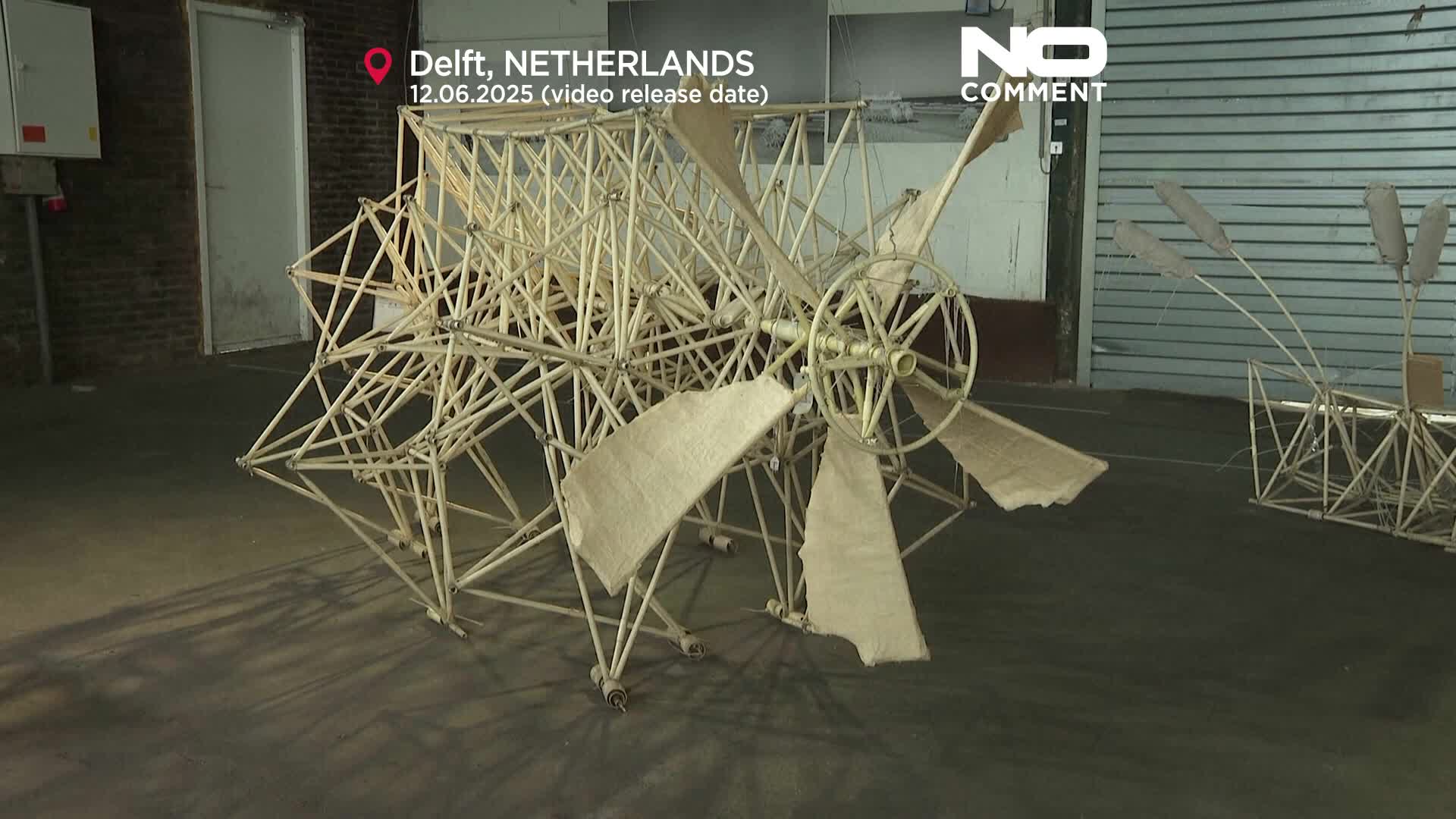 Wind-powered beach beasts of the Netherlands go on show in Delft