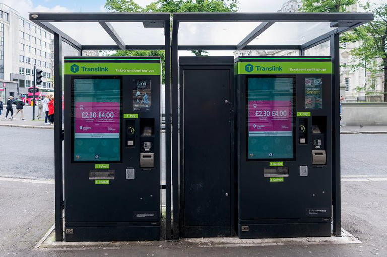 Translink self-service ticket vending machines now running in Belfast ...