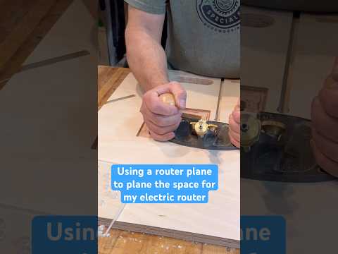 Using a router plane to clean out a CNC cut for my router table #router ...