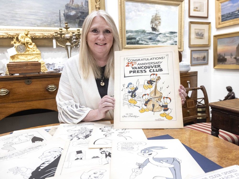 Walt Disney cartoon surfaces in Vancouver Press Club memorabilia
