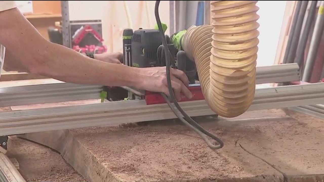 Custom wood projects with reclaimed trees