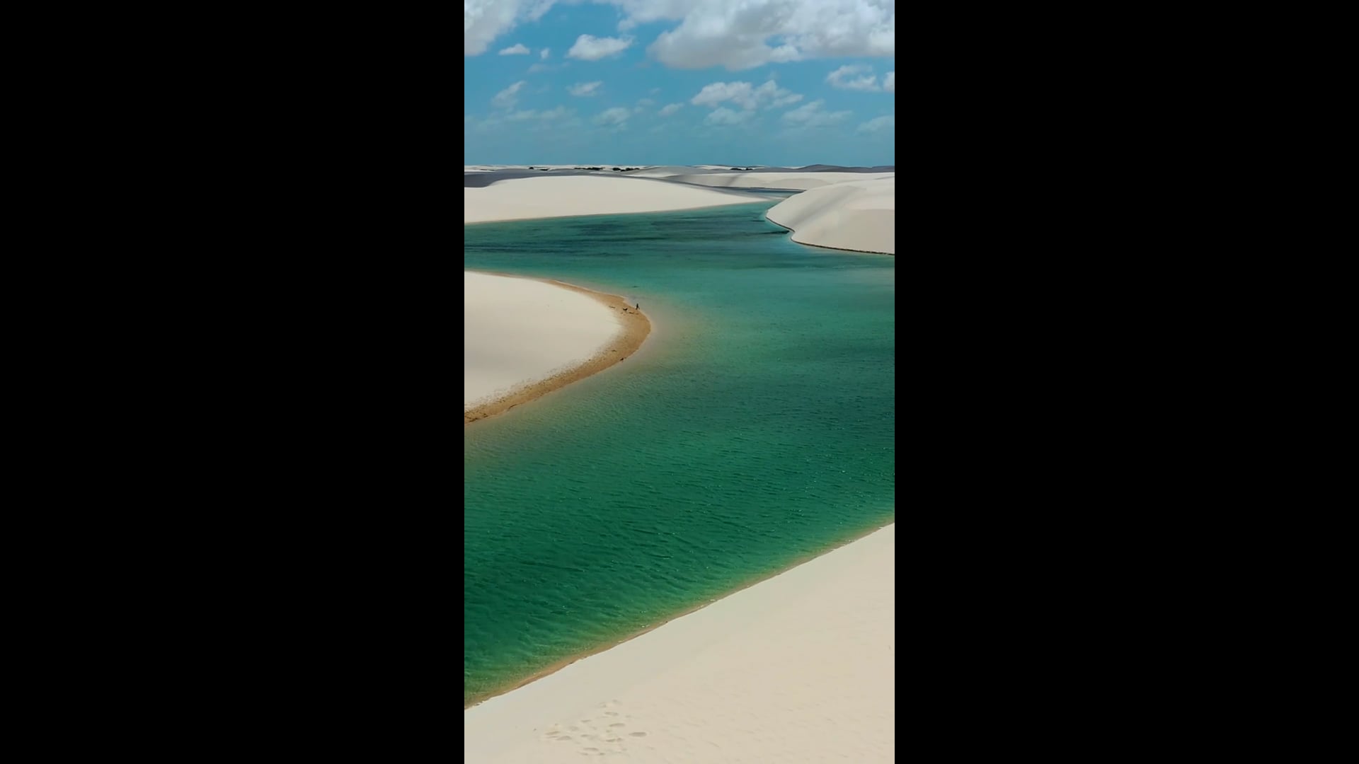 Lençóis Maranhenses: Drone Views of Brazil's Desert Oasis.