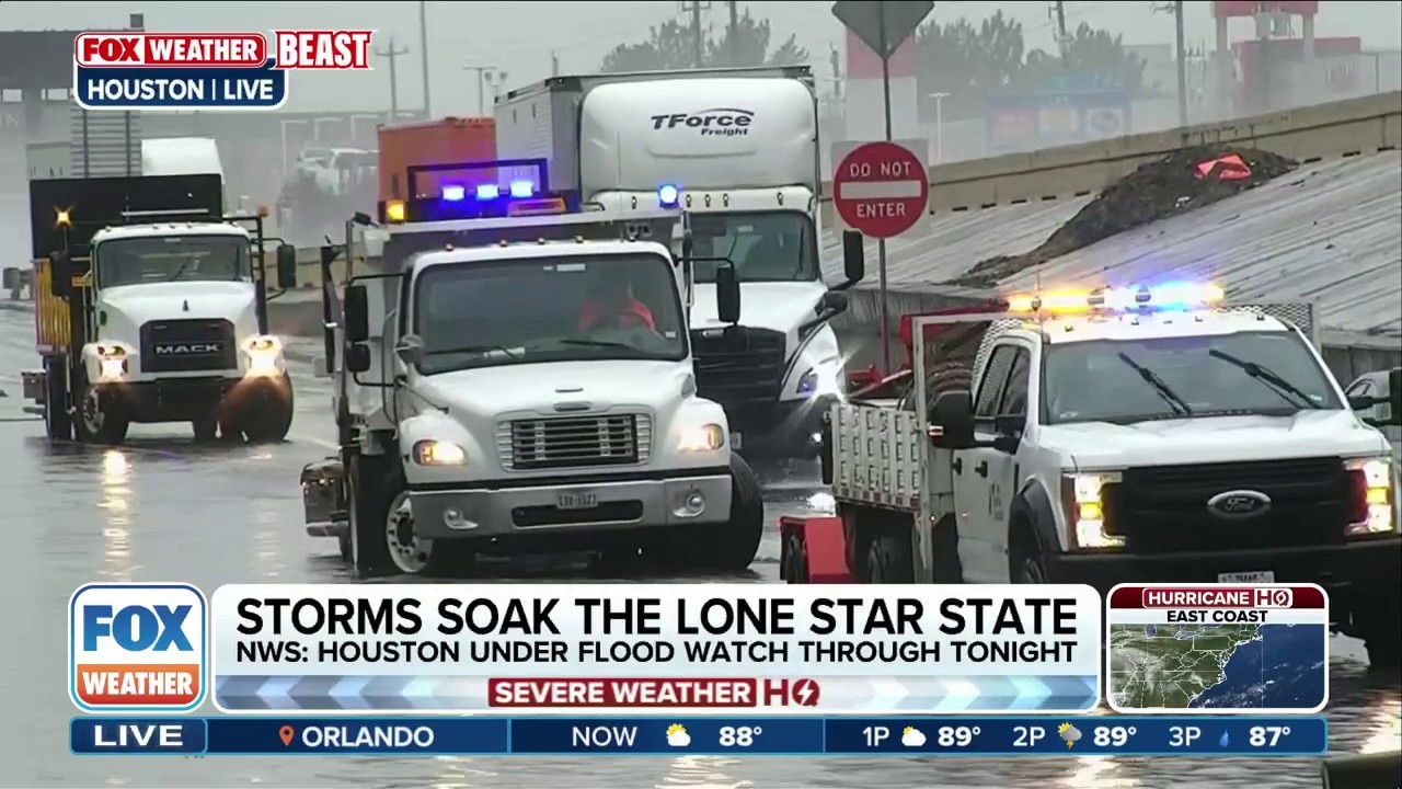 Houston floods as torrential rain, thunderstorms move in Thursday