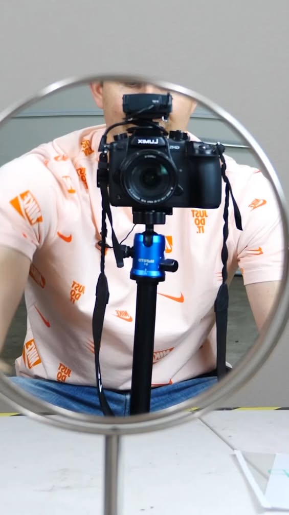 Seeing myself for the first time in a true mirror 🪞