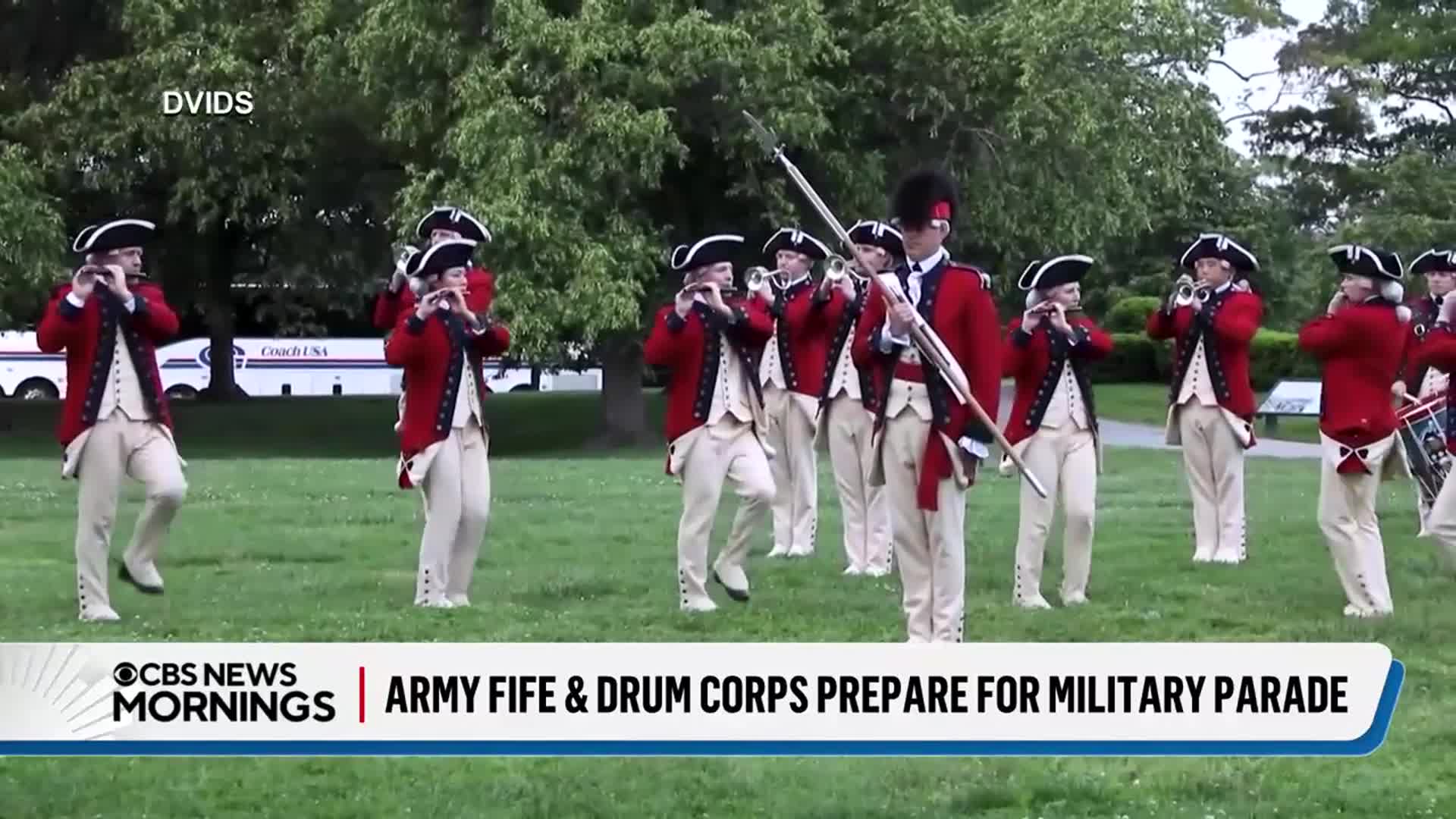 Army Fife and Drum Corps prepares for military parade