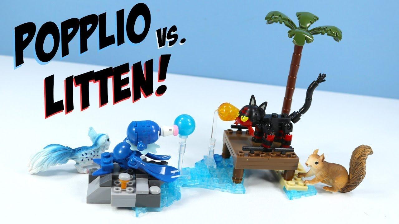 Mega Construx Pokemon Series 4 Popplio Vs. Litten