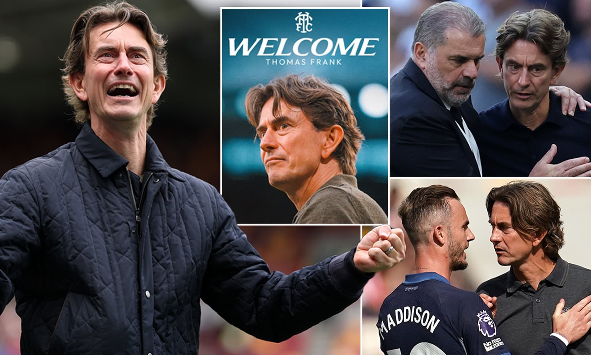 Thomas Frank is confirmed as Tottenham's new head coach