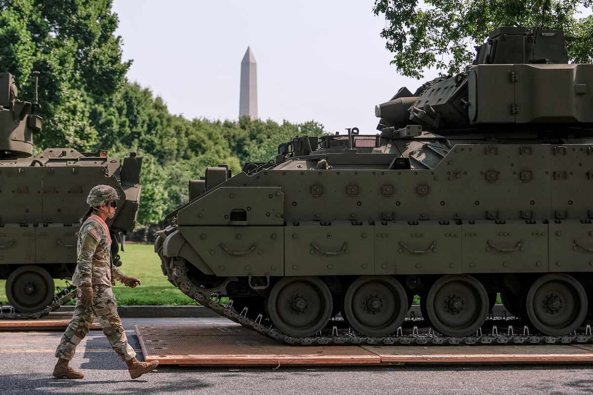 Thunderstorms could dampen Trump’s big birthday parade and may even ...